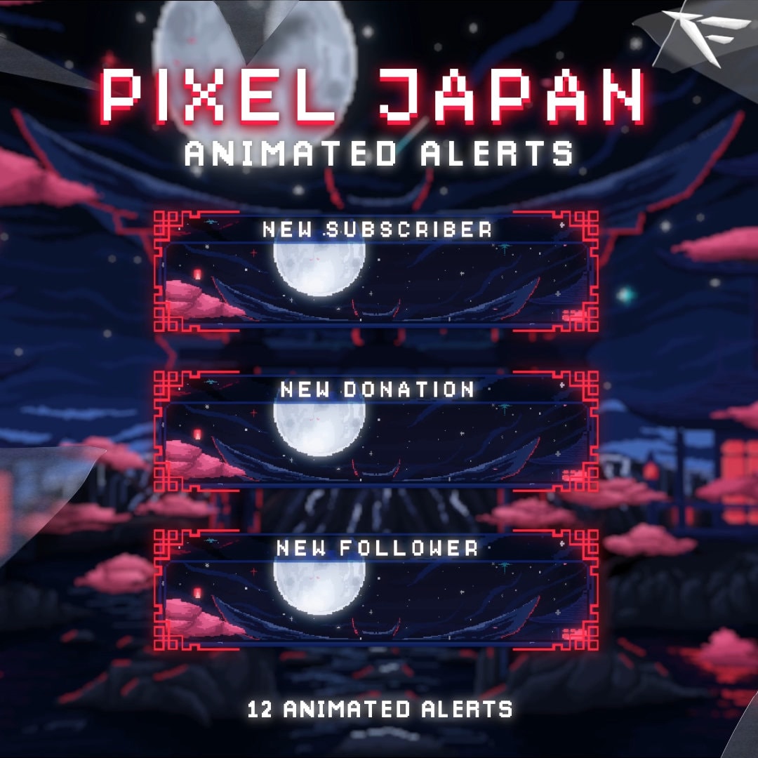 Pixel Japan Animated Stream Alerts/japanese Aesthetic/pixel Art/japan ...