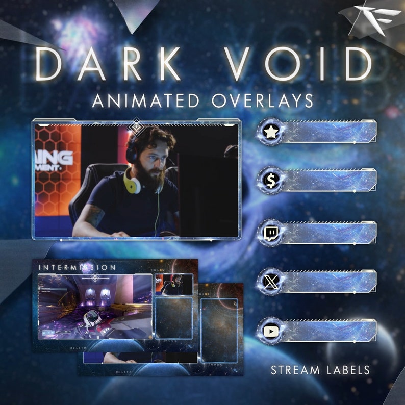 Dark Void Animated Stream Overlay: Destiny 2 Theme - Etsy
