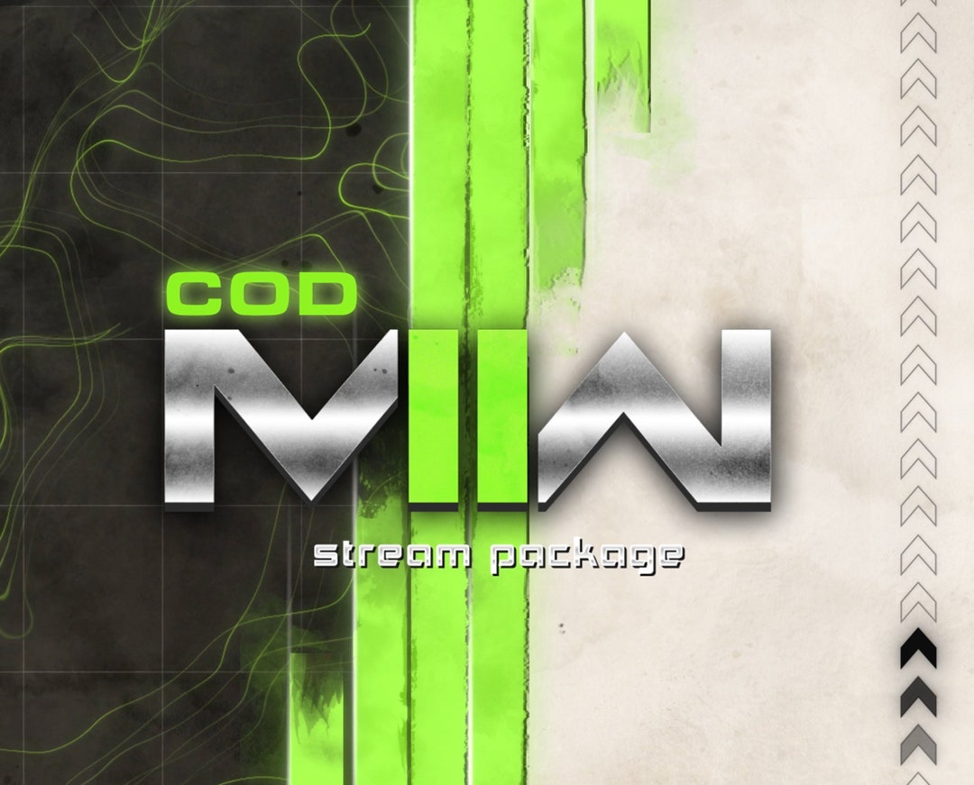 Cod Mw Ii Animated Stream Overlay Call Of Duty Theme Animated