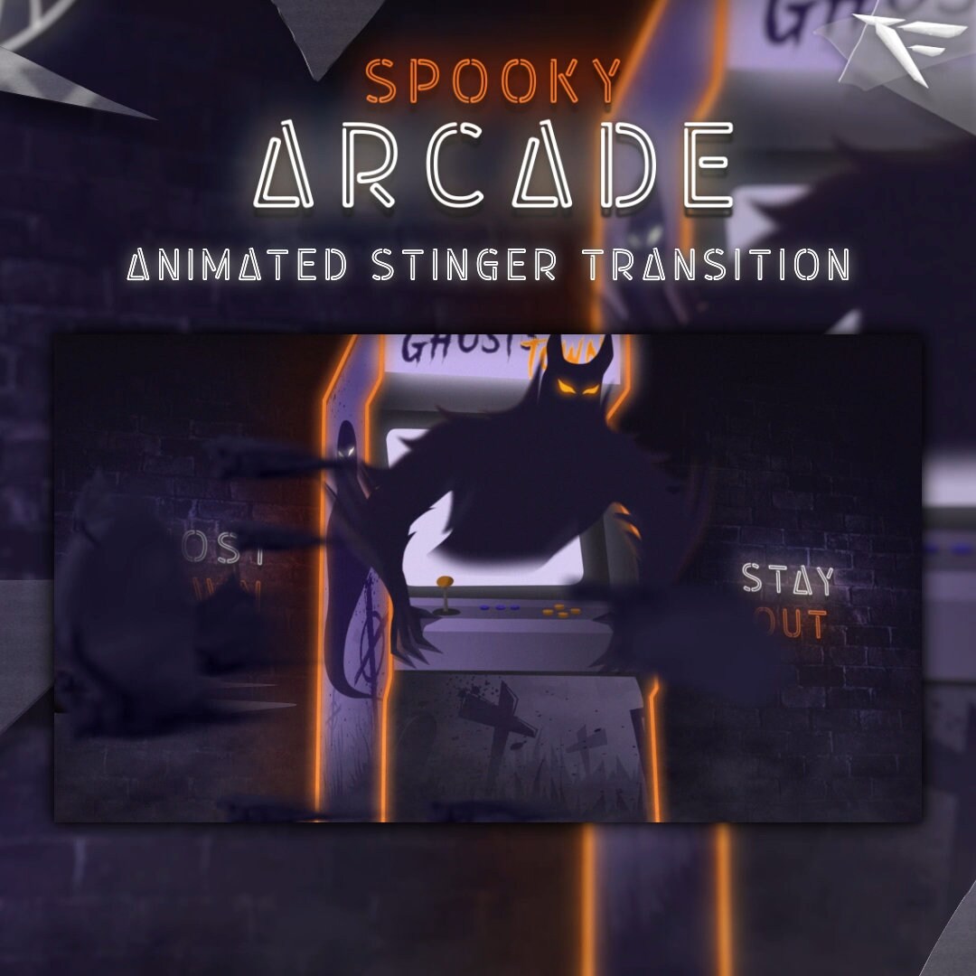 Spooky Arcade Animated Stream Overlay/horror Theme/animated Transition ...