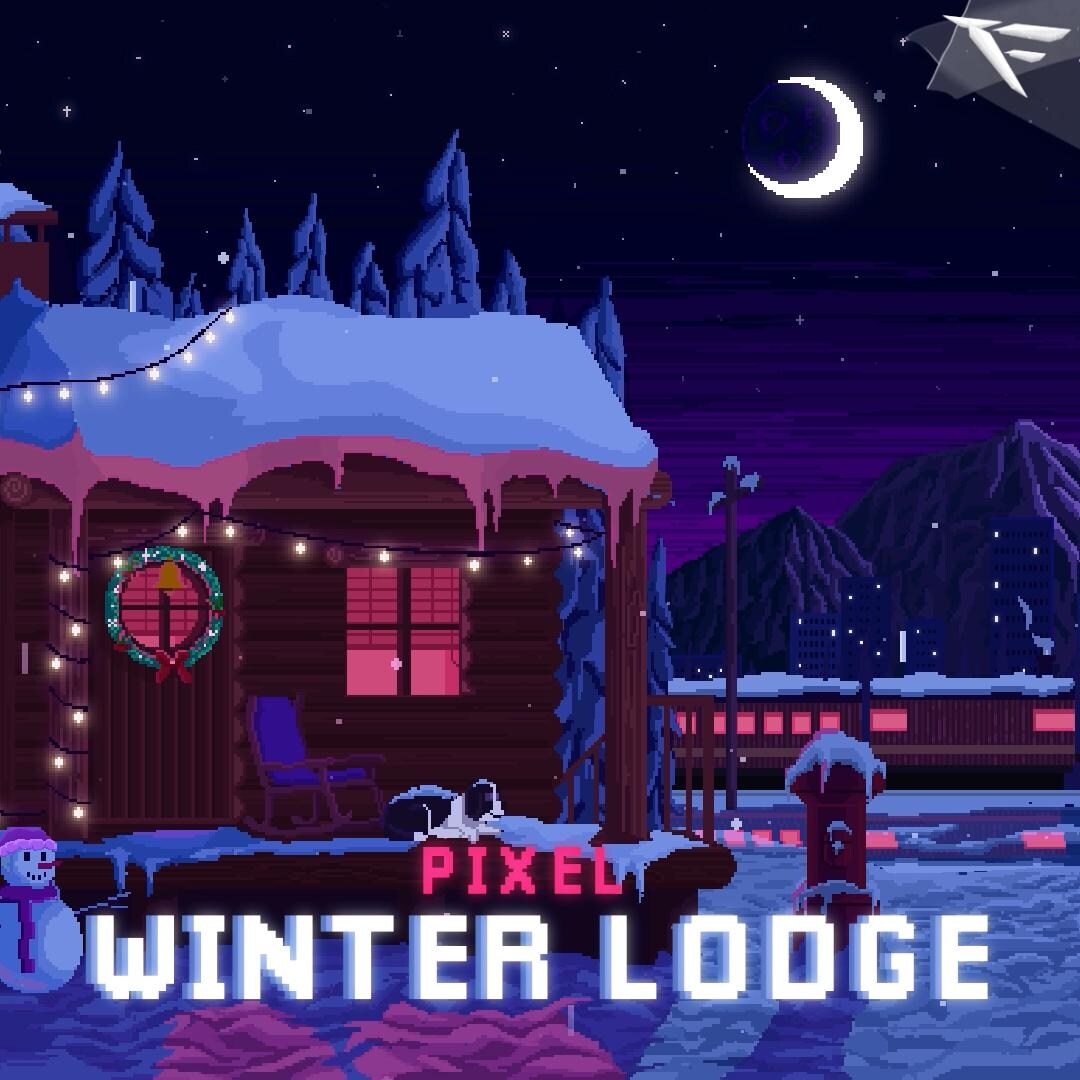 Pixel Winter Lodge Twitch Overlays/holidays Aesthetic/cozy Winter ...