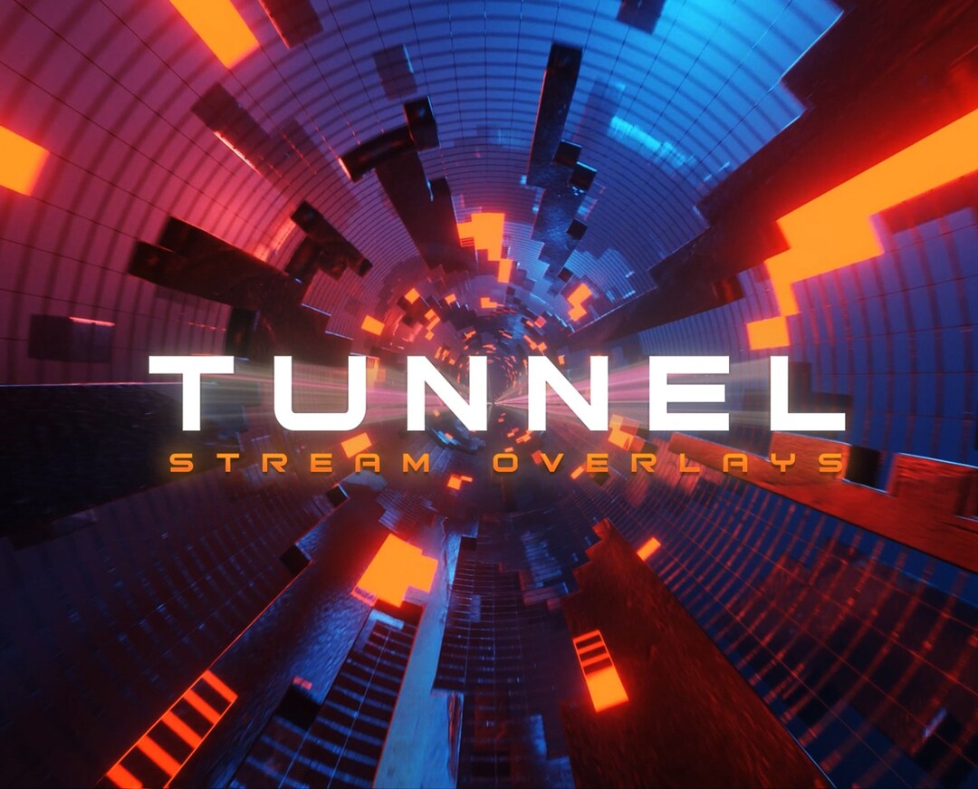 Tunnel Animated Stream Overlay/neon Theme/animated Transition/3d Theme ...
