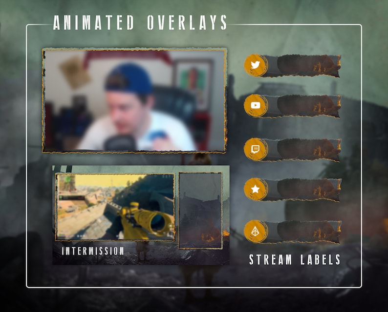 Aftermath Animated Stream Overlay: World War II Theme - Etsy
