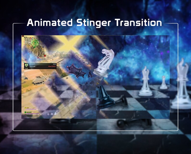 Chess Galaxy Animated Stream Overlays/galaxy Theme/animated Transition/chess Theme/twitch ...
