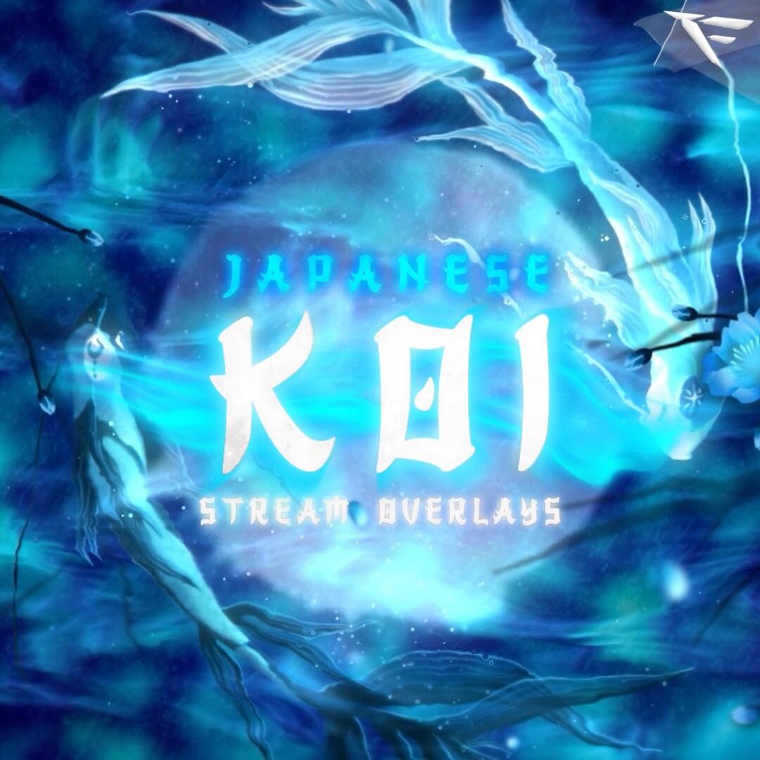 Japanese Koi Animated Stream Package/japanese Aesthetic/koi Transition ...