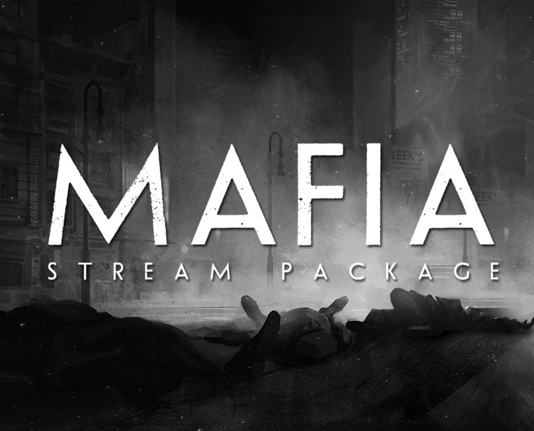 Mafia Animated Stream Overlay/mafia Theme/animated Transition/black and ...