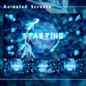 Japanese Koi Animated Stream Screens/japanese Aesthetic/koi Screens ...