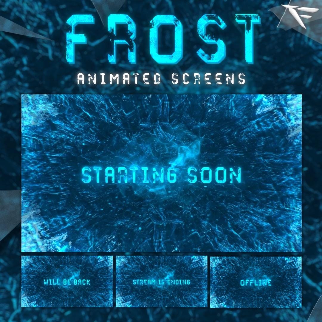Frost Animated Stream Overlay/freezing Cold Aesthetic/animated ...