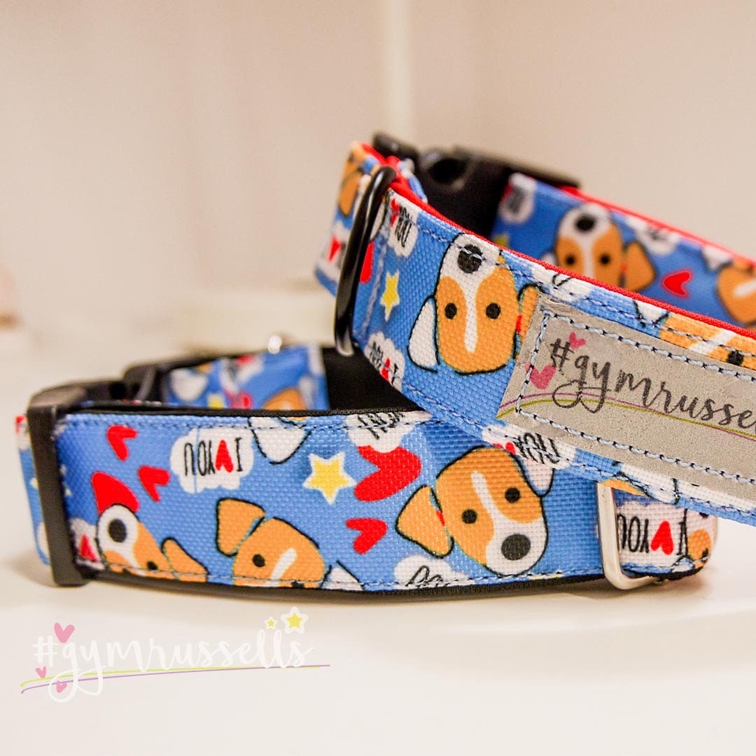 Jrt Love Collar in Blue - Etsy