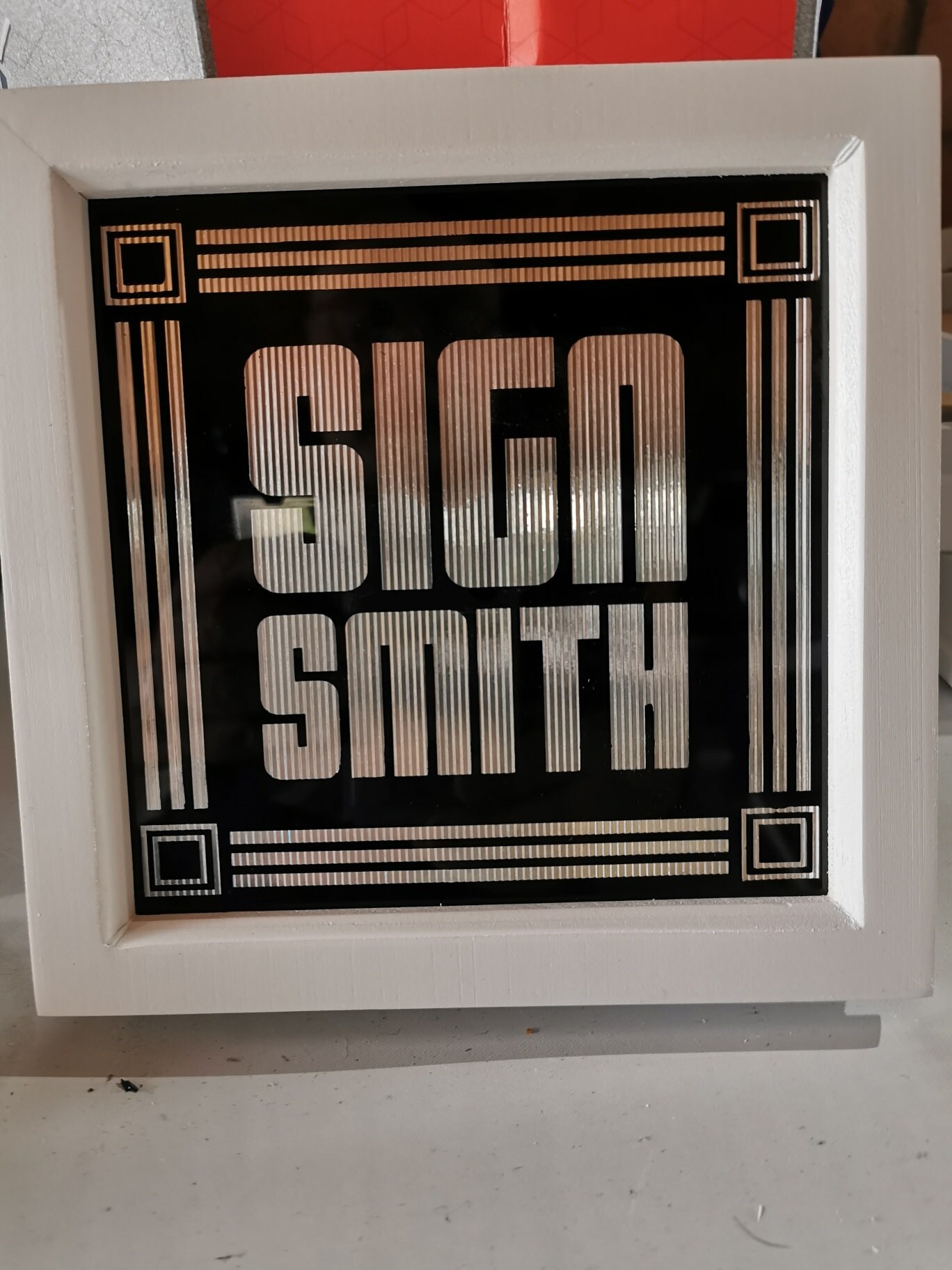 Washboard Sign Signs Gold Leaf Sign Monogram Signs Initial - Etsy