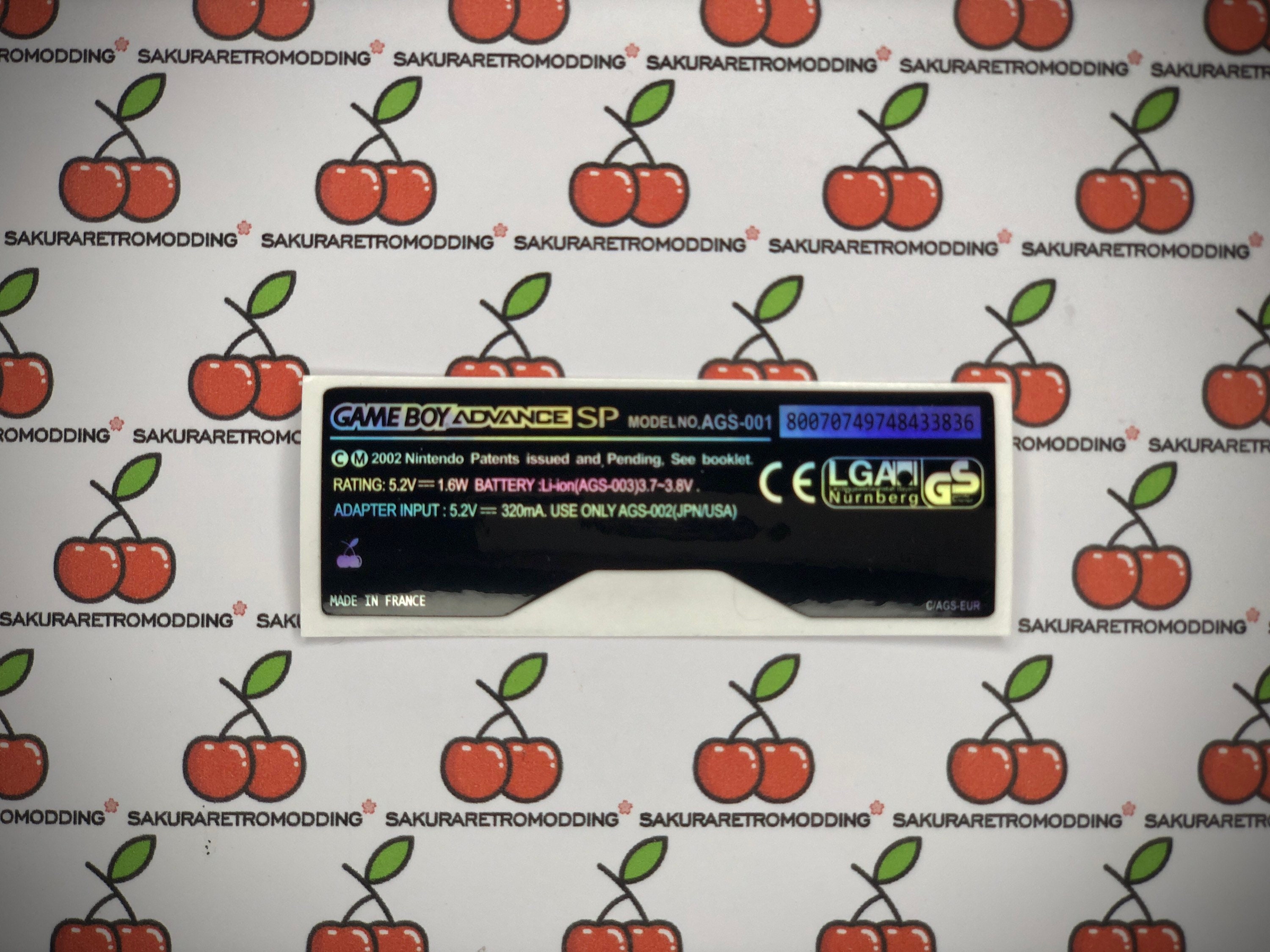 Gameboy Advance Sp Holographic Back stickers | Etsy