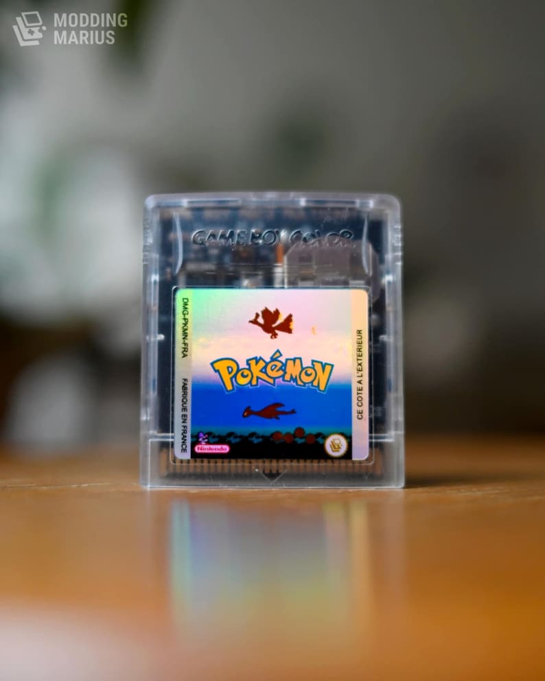 Sticker Holographic Pokémon Gameboy Linker Cartridge Ezflash Everdrive ...