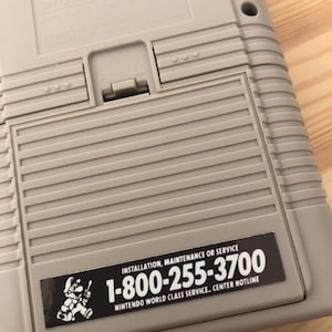 Gpi Case Nintendo Gameboy Maintenance Sticker - Etsy