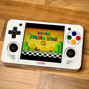RGB30 POWKIDDY SNES White Skin Stickers no Buttons device Not Included ...