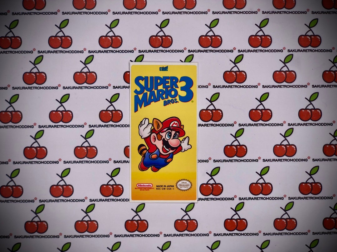 Super Mario Bros 3 Sticker for Retroflag NESPI4CASE Cartridge Satin ...
