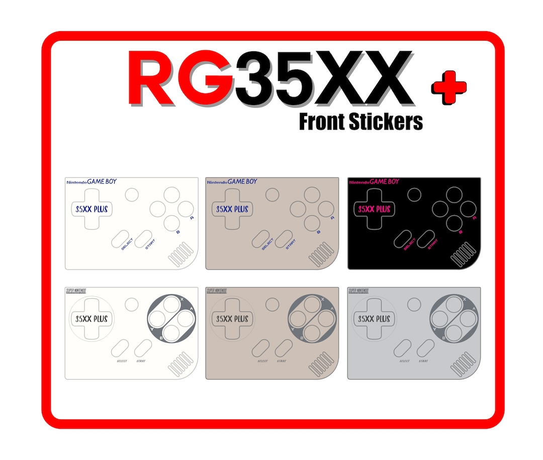 RG35XX+ Front Sticker (device Not Included)(plz Read the Description ...