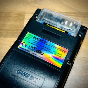 Gameboy Color Holographic Inverted Back Sticker - Etsy