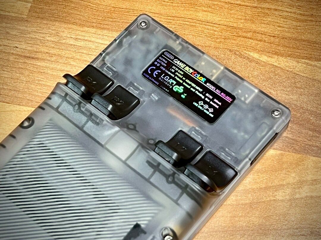 RG353V Gameboy Color Holographic Back Sticker - Etsy