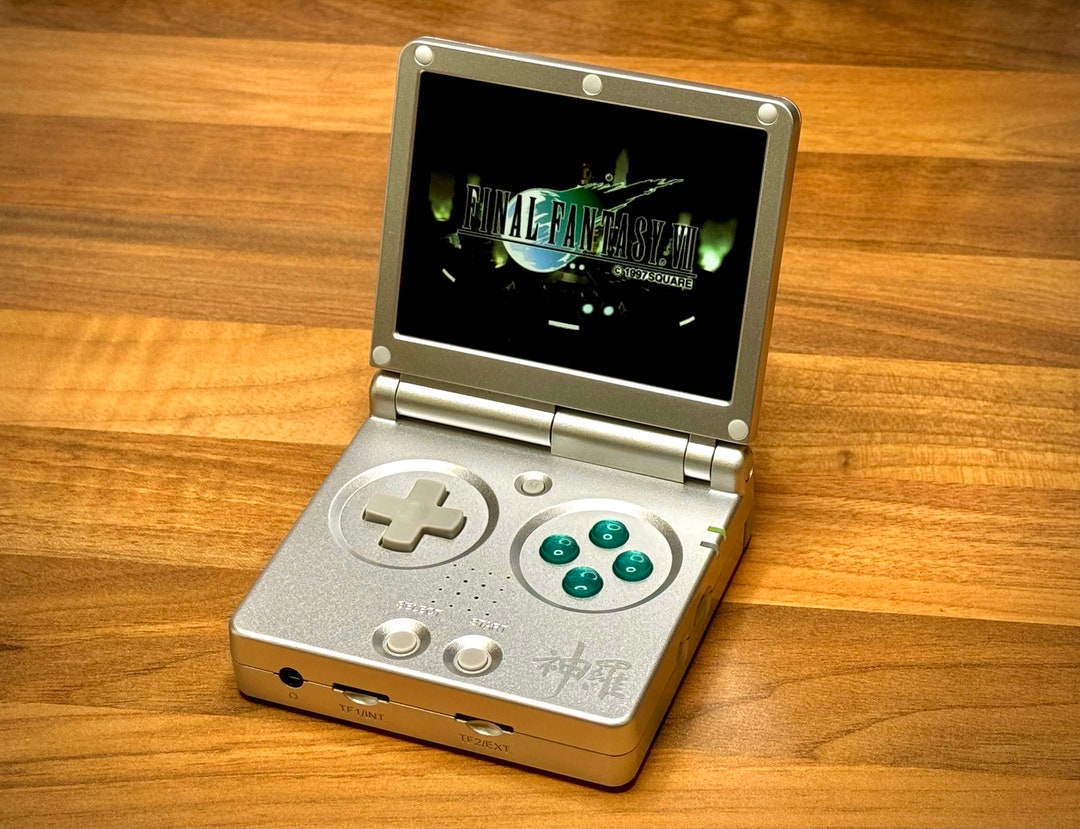 Anbernic RG35XX SP FF7 Mod Buttons and Stickers Silver device Not ...