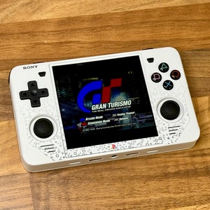 RGB30 POWKIDDY Playstation White Skin Stickers only Stickers, No ...