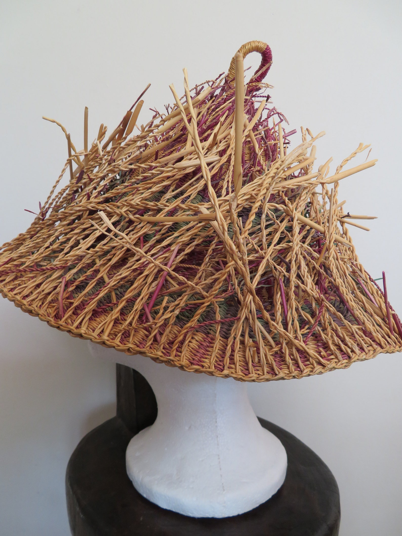 Unique Rare Woven African Straw Grass Hat - Etsy