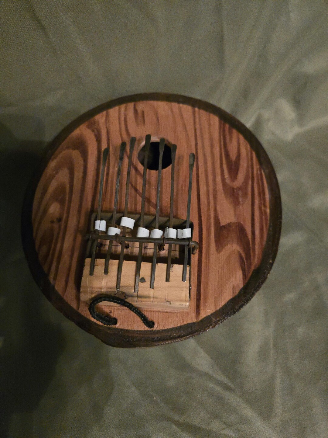 African Hand Carved Wooden Kalimba Tribal Thumb Piano Mbira Musical ...
