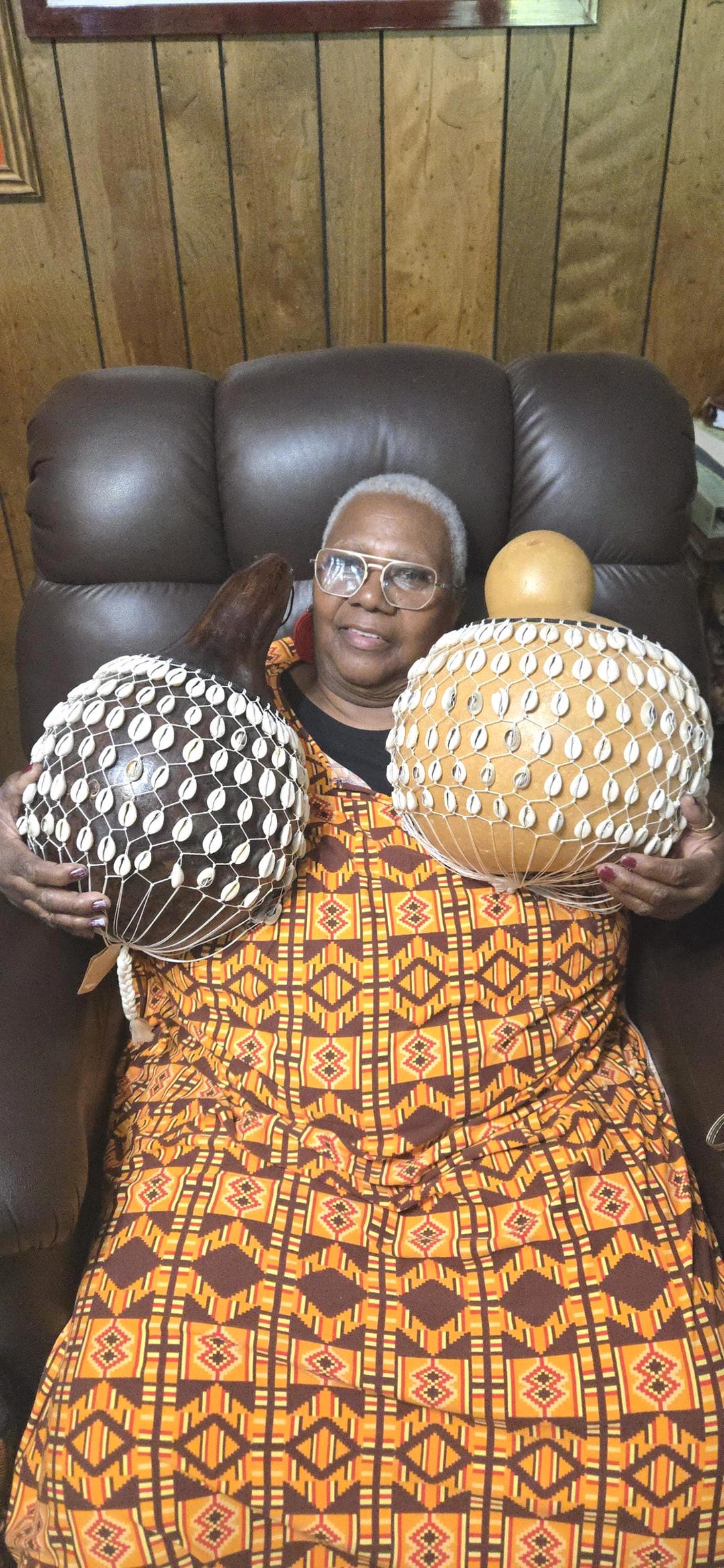 Xlarge African Shell Shaker Shekere Gourd Rattle Musical Instrument - Etsy