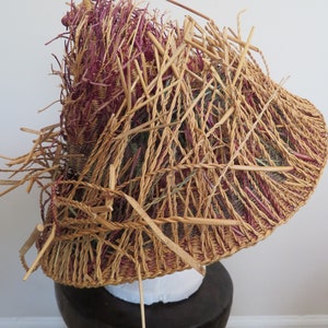 Unique Rare Woven African Straw Grass Hat - Etsy