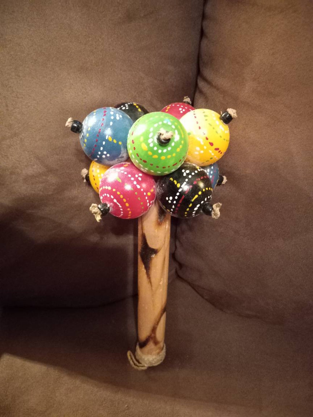Colorful African Shekere Ball Clusters Maraca Hand Held Musical Shaker ...