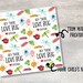 Love Bug Valentine Cards 3x3 Printable Valentine Cards Digital Card - Etsy