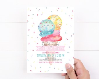 End of School Party Invitation | Digital or Printed Invitations - Etsy