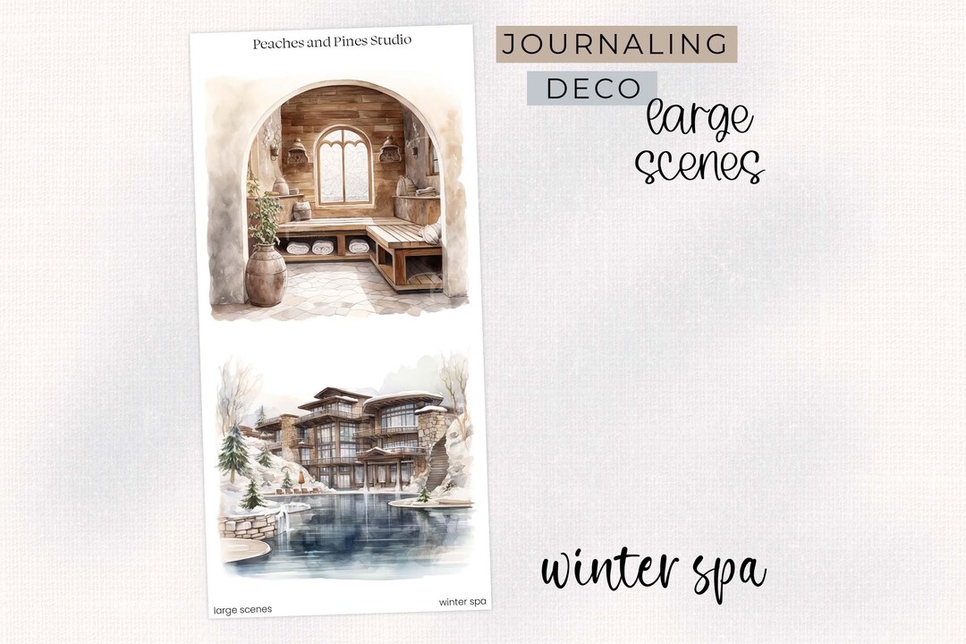 Winter Spa Large Scenes Deco Planning Planner Bullet Journal Deco ...