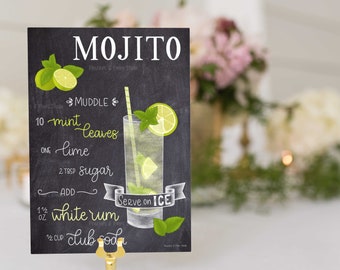 Wedding Mojito Sign - Etsy
