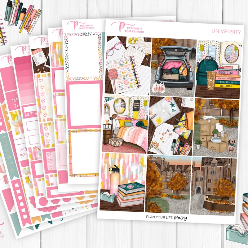 College Planner Stickers - Etsy