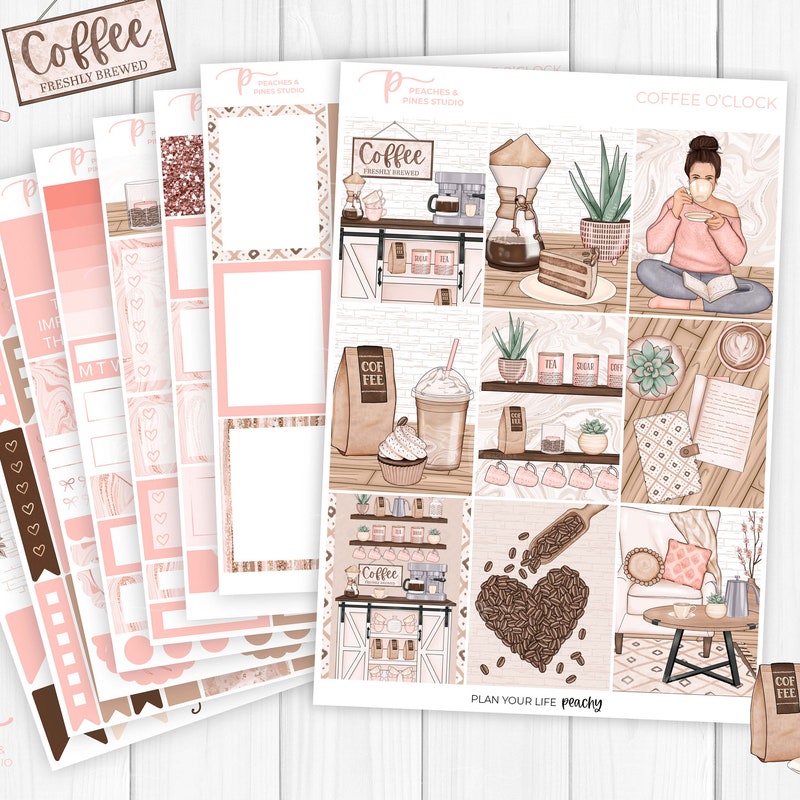 Coffee Planner Stickers - Etsy