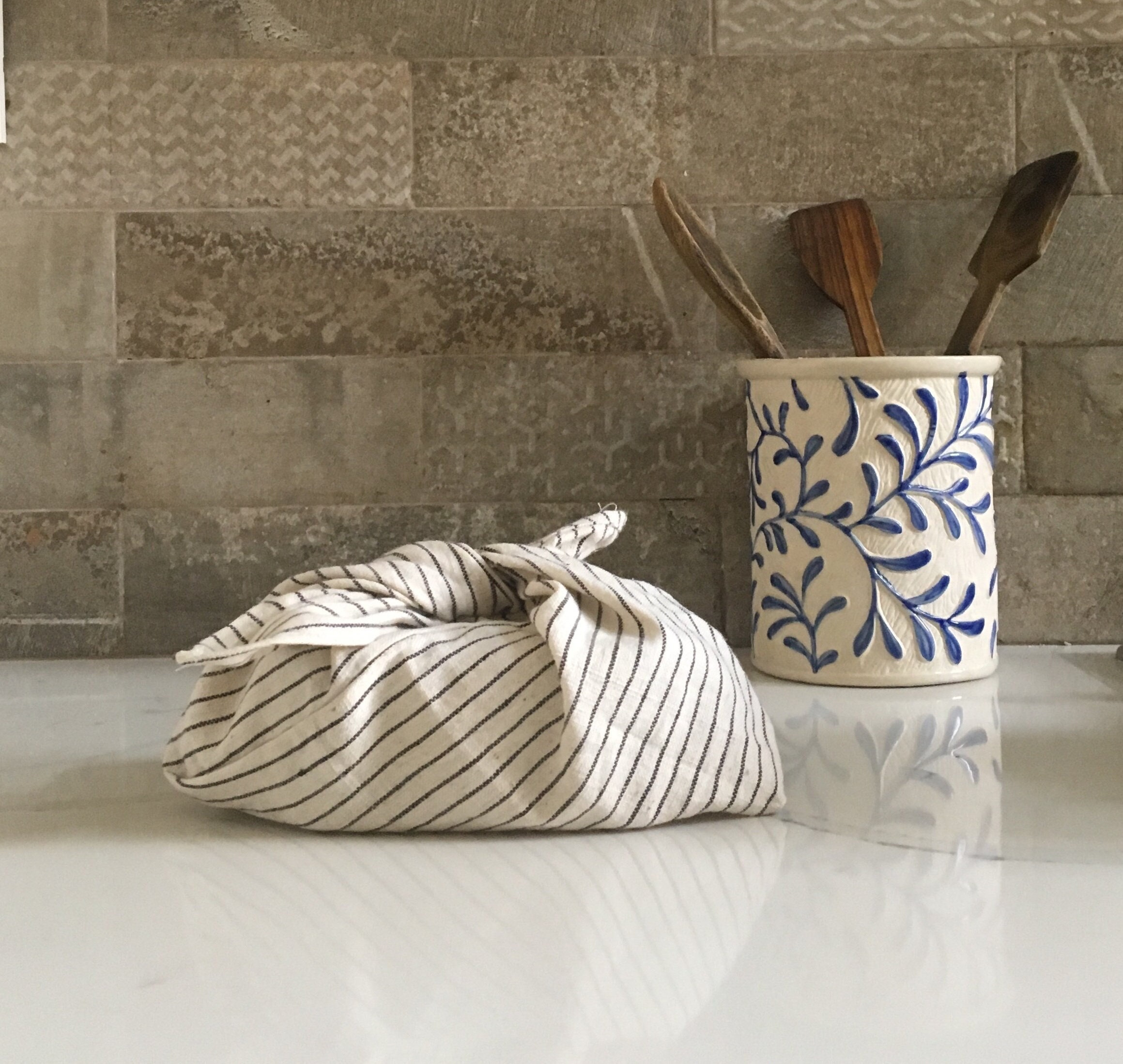 Black Lines Organic Cotton Bento Bag, Bento Wrap in Indian Heirloom ...