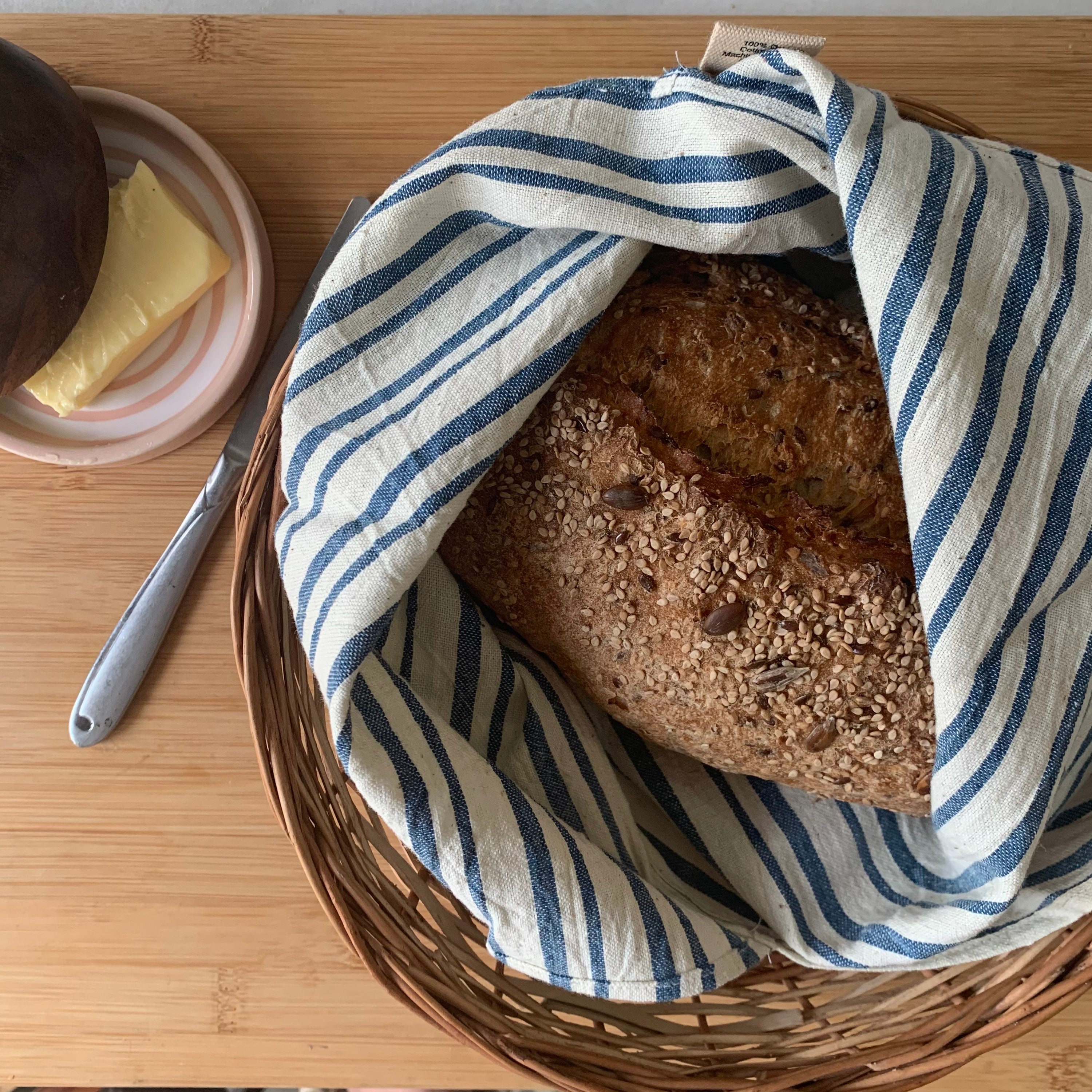 Set of 3 Organic Cotton Bento Bags in Indian Heirloom Cotton in ...