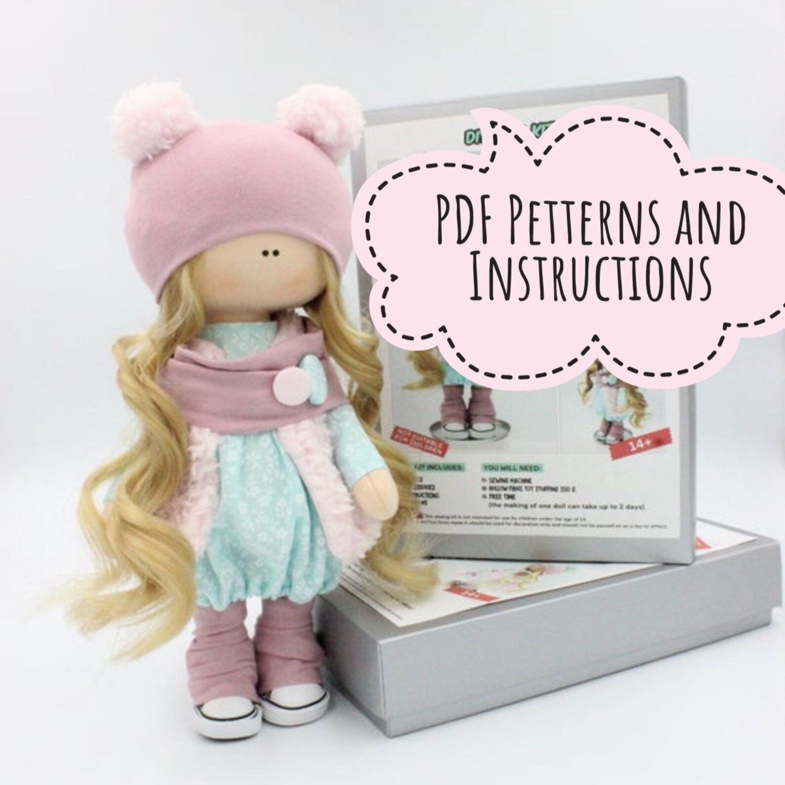 PDF Tutorial Doll Sewing Pattern Book Make Your Own Textile - Etsy