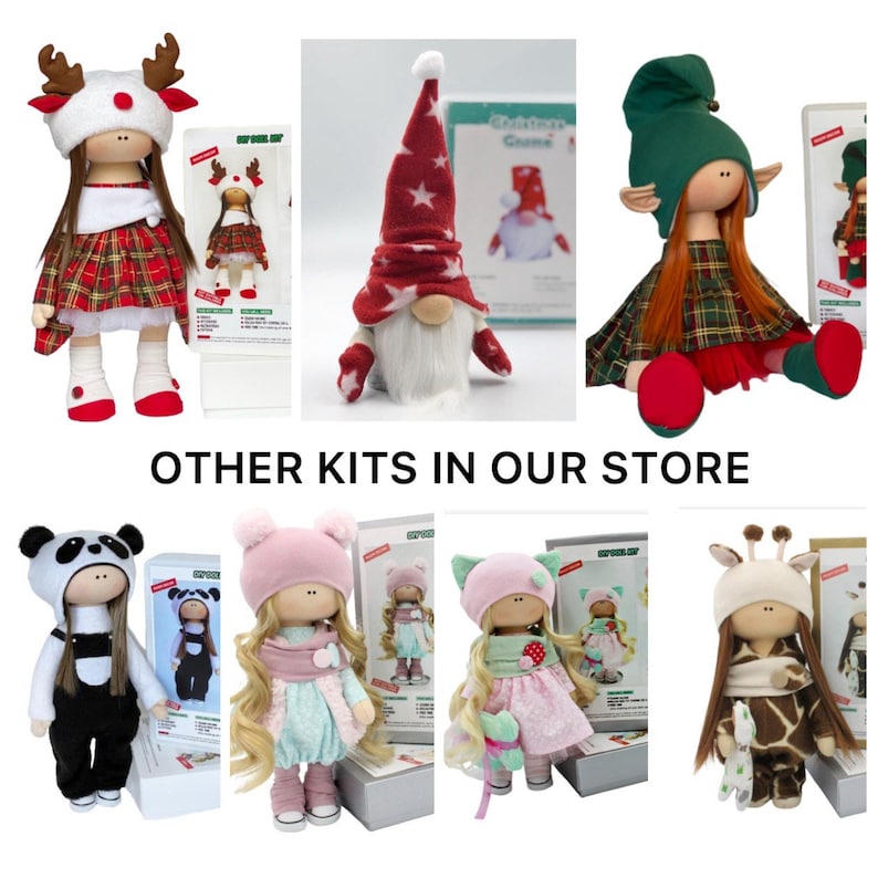 DIY Doll Kit Make Your Own Interior Doll Sewing Kit Pattern | Etsy