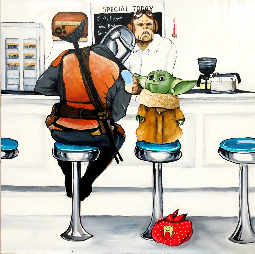 The Runaway Alien Original Painting, Oil on Canvas, the Original and ...