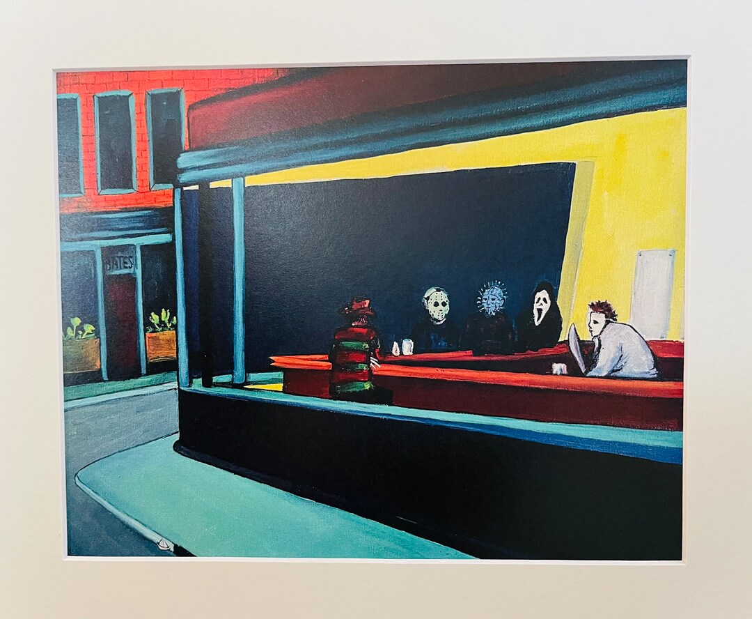 Night Stalkers Oil Painting, 8x10 Print, Fan Art, Cartoon Painting ...