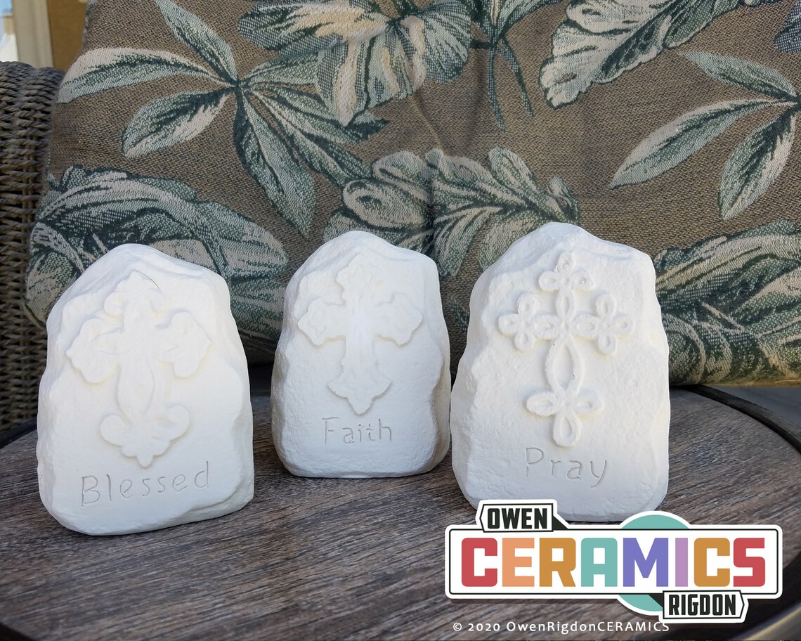 Blessed Faith Pray Rocks Garden Bookshelf Stone Gift for - Etsy