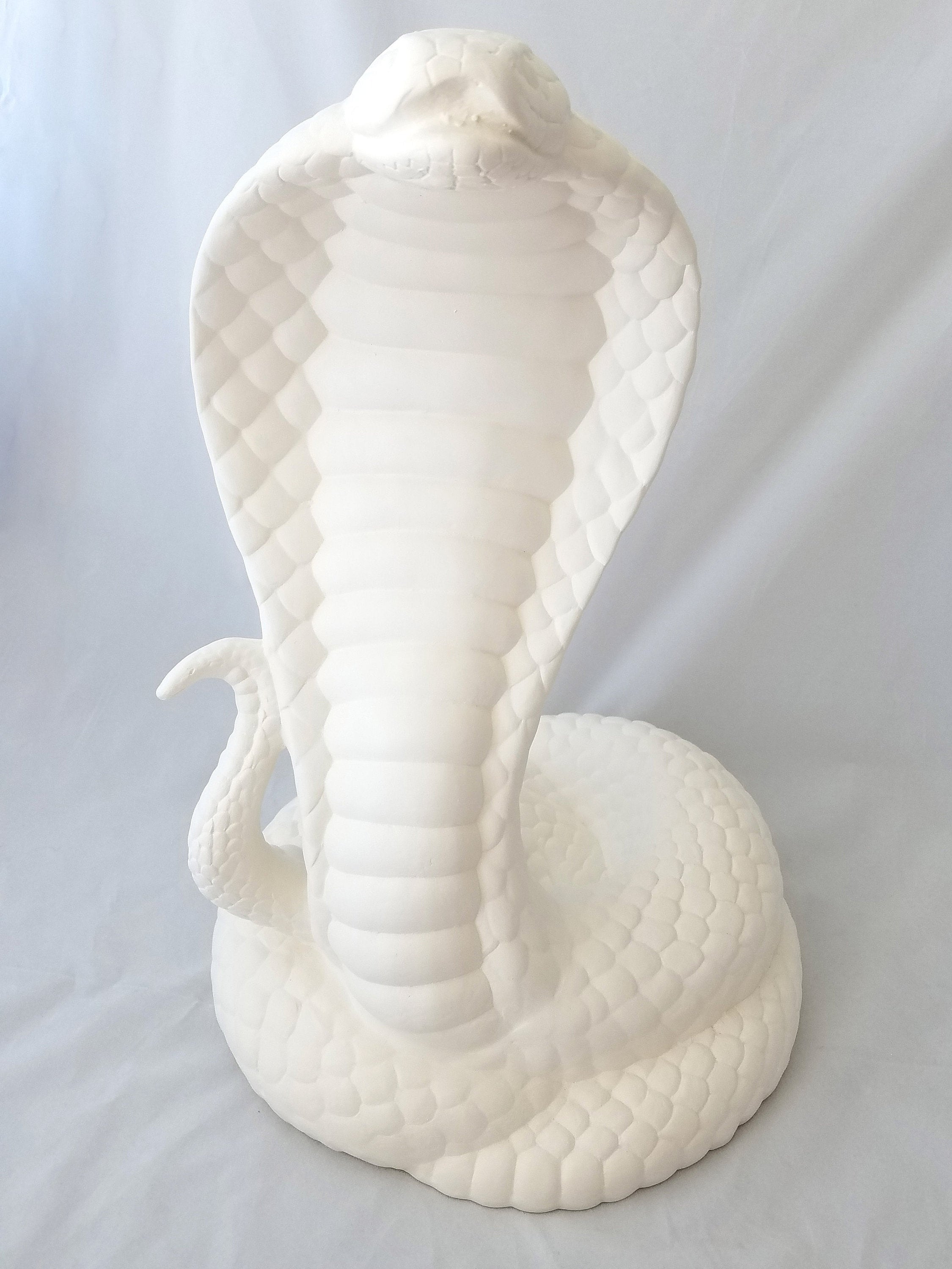 Cobra Snake Ceramic Bisque 15.5 Garden Decor Ready | Etsy