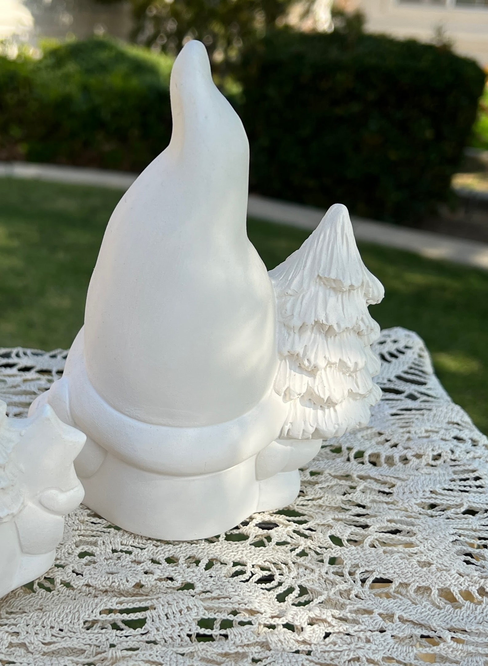 Gnome With Tree Figure Ceramic Bisque Holiday Christmas - Etsy