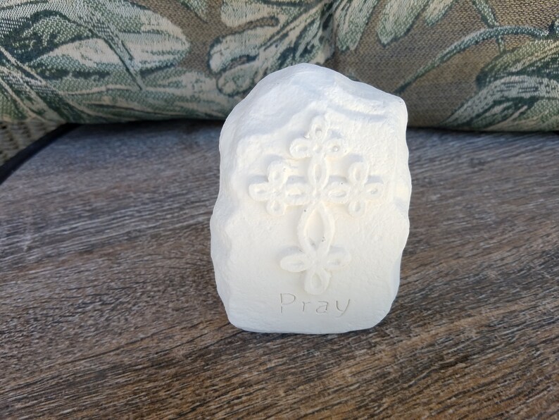 Blessed Faith Pray Rocks Garden Bookshelf Stone Gift for - Etsy