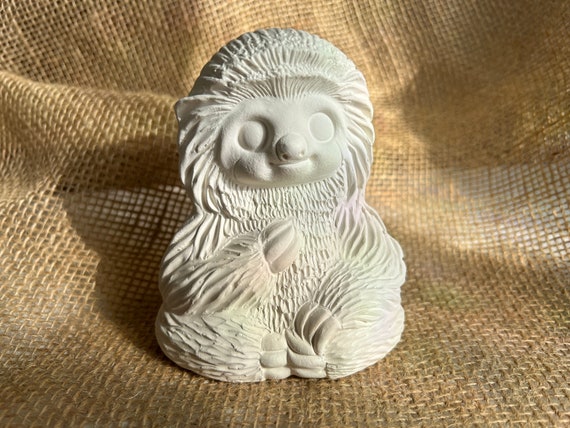 Baby Sloth Figures Loki and Luki Sitting or Lying Down Ceramic - Etsy