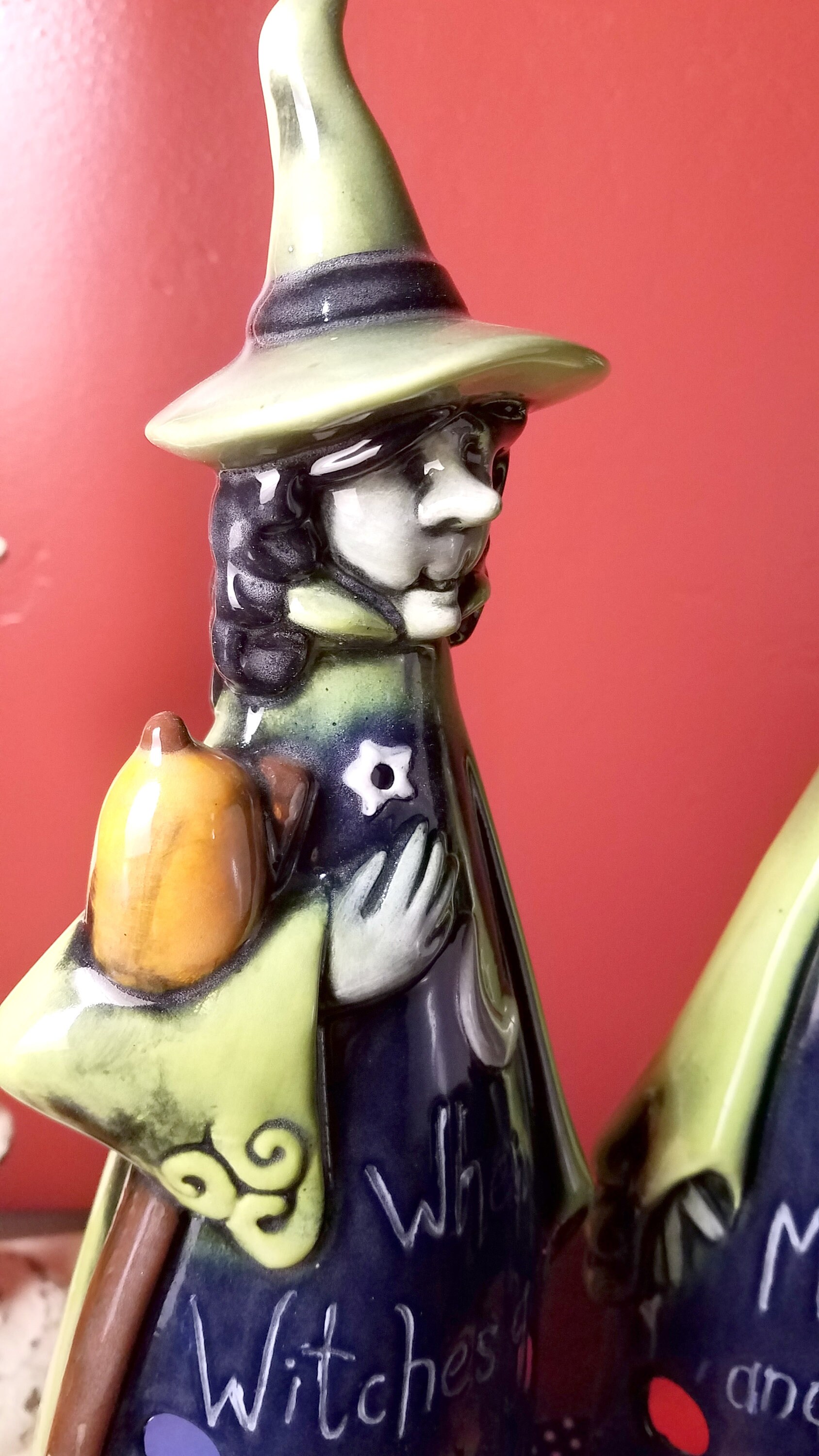 Witches SET of 2 Ceramic Bisque Fall Decor Ready to Paint | Etsy