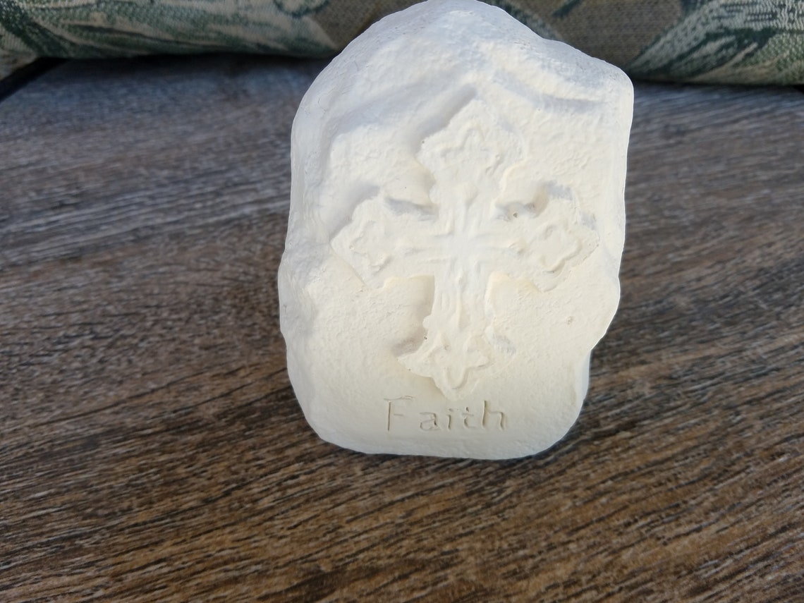 Blessed Faith Pray Rocks Garden Bookshelf Stone Gift for - Etsy