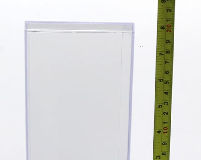 4" X 4" X 8" Clear Plastic Display or Storage Box Made in USA (free ...