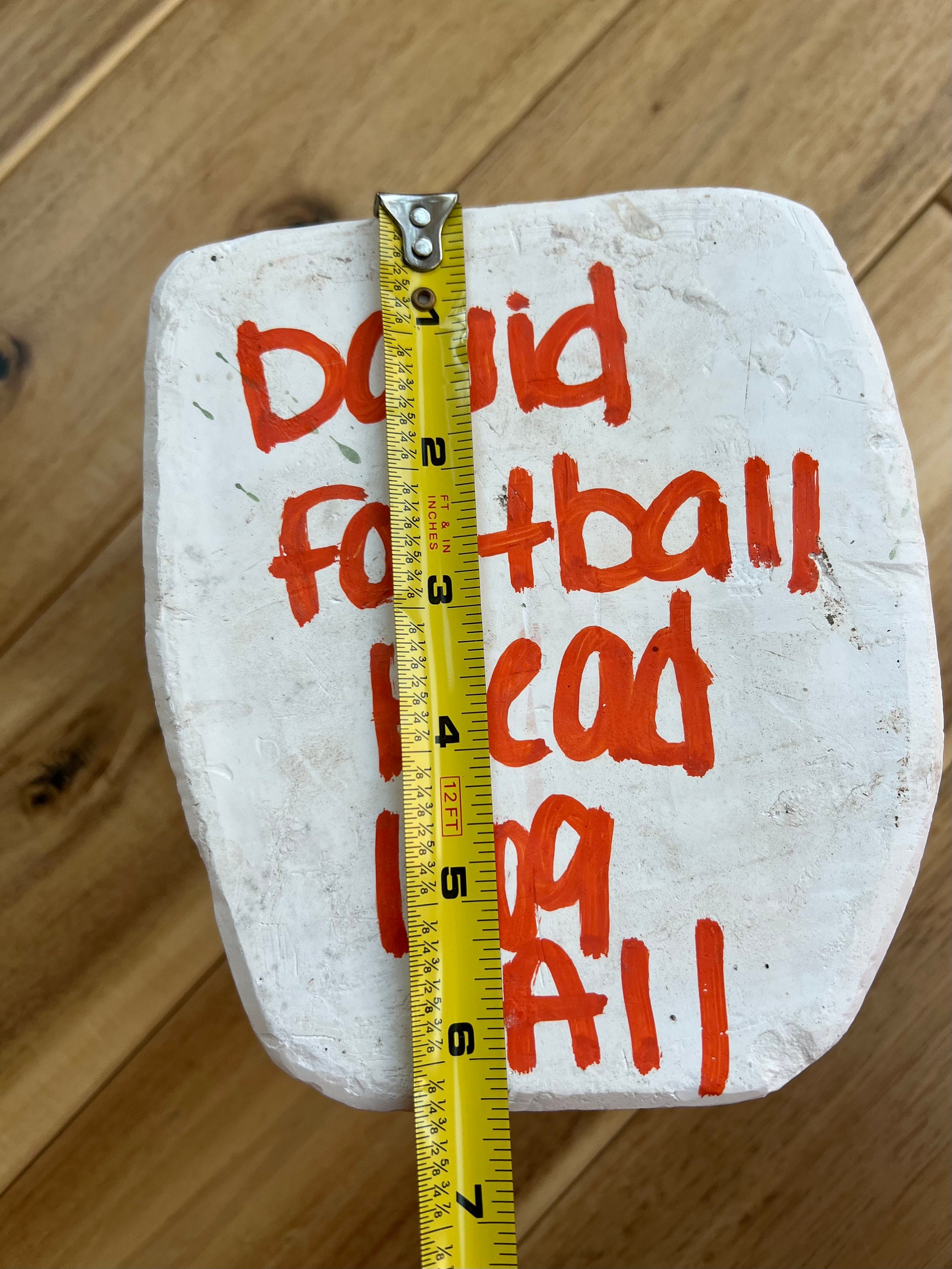 Good Time Molds 1981 Vintage David football Player Head Ceramic Slip ...